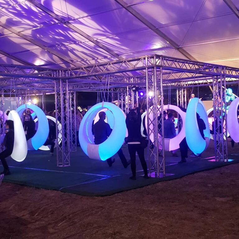 LED Swings Rental - PartyWorks Interactive