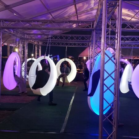LED Swings Rental - PartyWorks Interactive