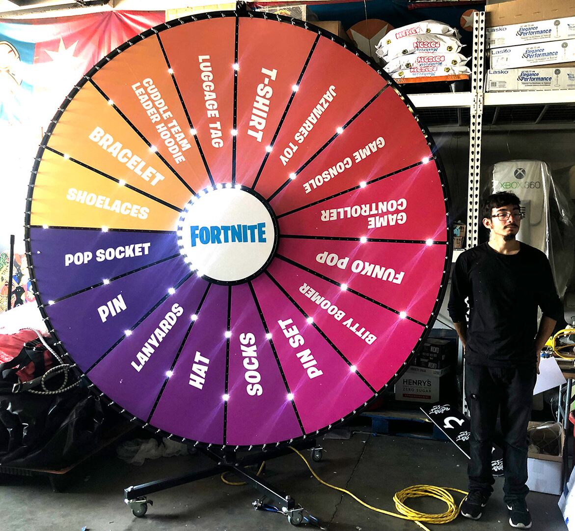 Prize Wheel 8FT LED - PartyWorks Interactive