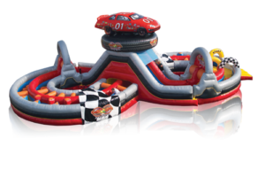 Nascar Figure-8 Obstacle Course - PartyWorks Interactive