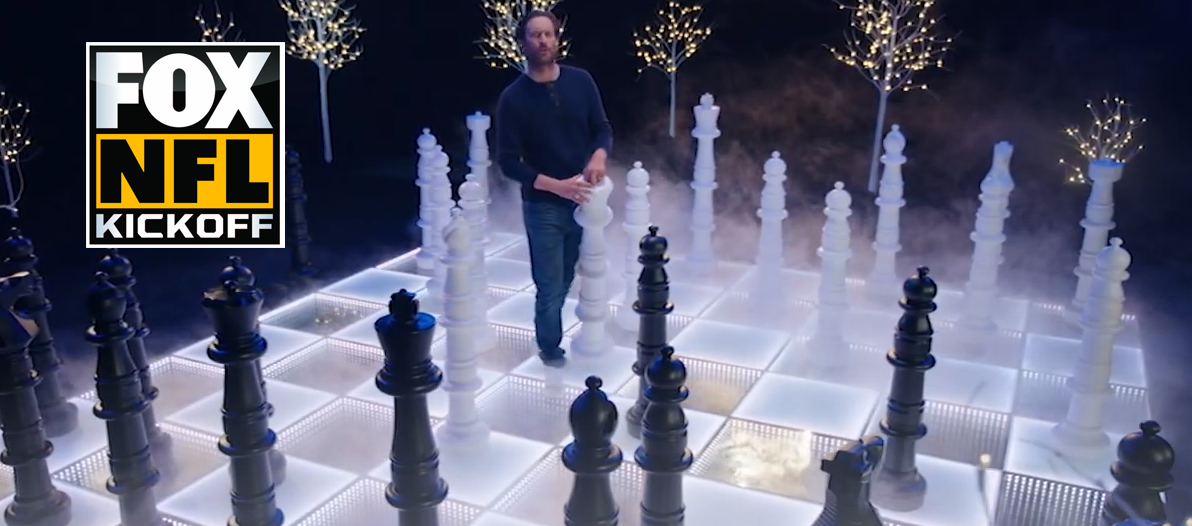 LED Giant Chess Game for Fox NFL Kick Off - PartyWorks Interactive