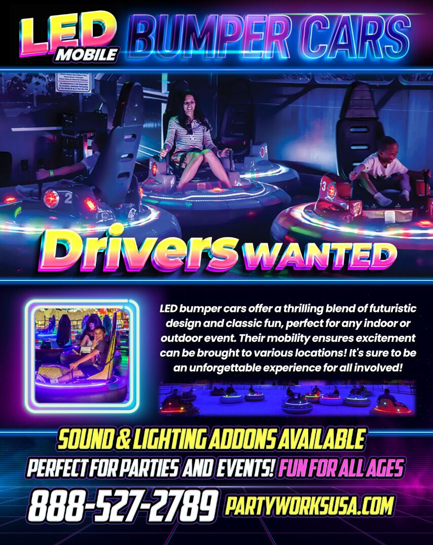 LED Bumper Cars - PartyWorks Interactive